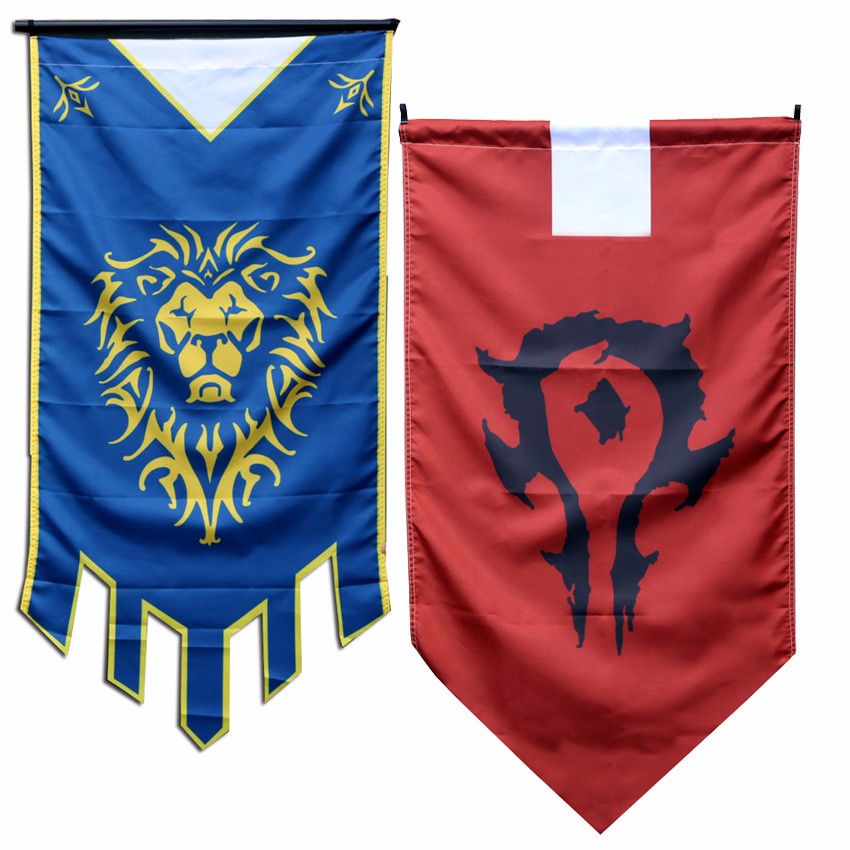 World of Warcraft Horde and alliance Flags WOW Hearthstone Flags – CoserZ