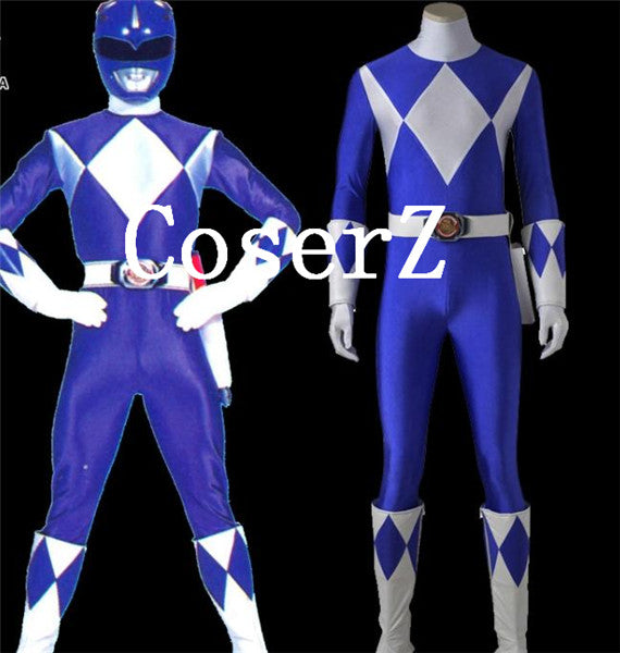 Power Ranger Blue Ranger Jumpsuit Tricera Ranger Dan Cosplay Custome ...