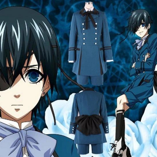 Black Butler Cosplay Ciel Phantomhive Dark Blue Costume