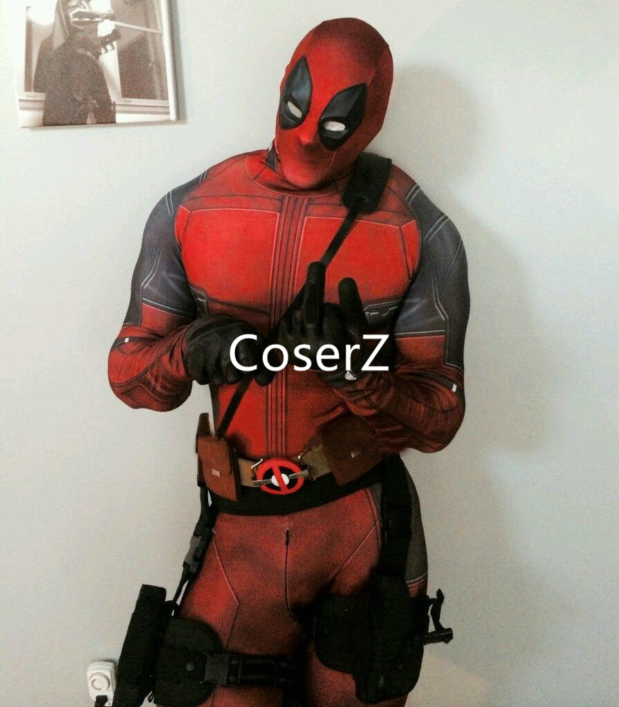 Superhero Cosplay Deadpool Custome 3D Digital Print Deadpool Cosplay C ...
