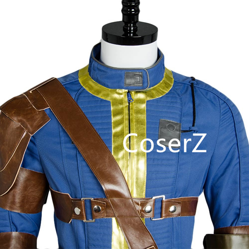 Fallout 4 FO Nate Cosplay Costume Vault #111 Jumpsuit Halloween Party ...