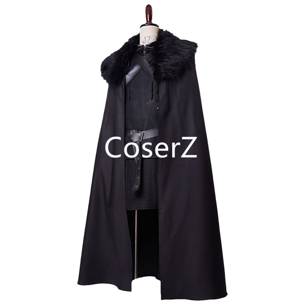 Game Of Thrones Jon Snow Costume Halloween Cosplay Costume For Men Ful