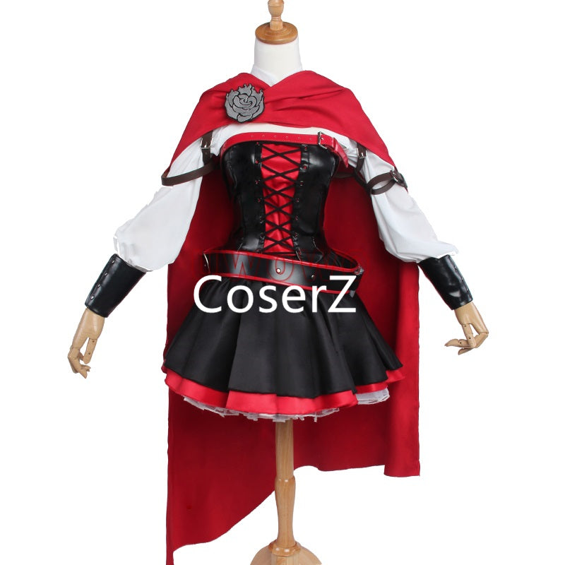 Ruby Rose Cosplay Costume, RWBY Cosplay 3 Season Ruby Costume – Coserz