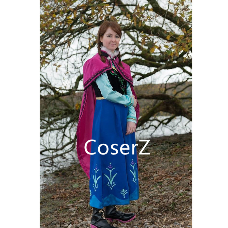 Custom-made Anna Dress, Anna Costume Cosplay – Coserz