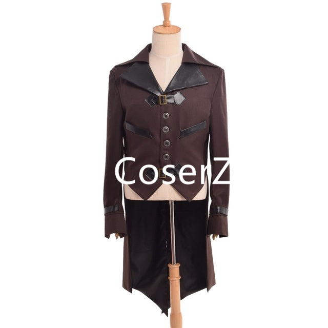 Steampunk Cosplay Costume，Victorian Vintage Aviator Cosplay Swallow-ta ...