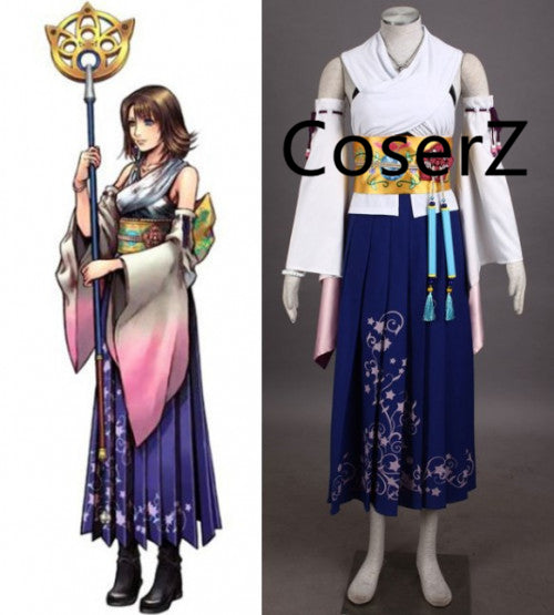 Final Fantasy X Yuna Cosplay Yuna Costume Halloween Costume – CoserZ